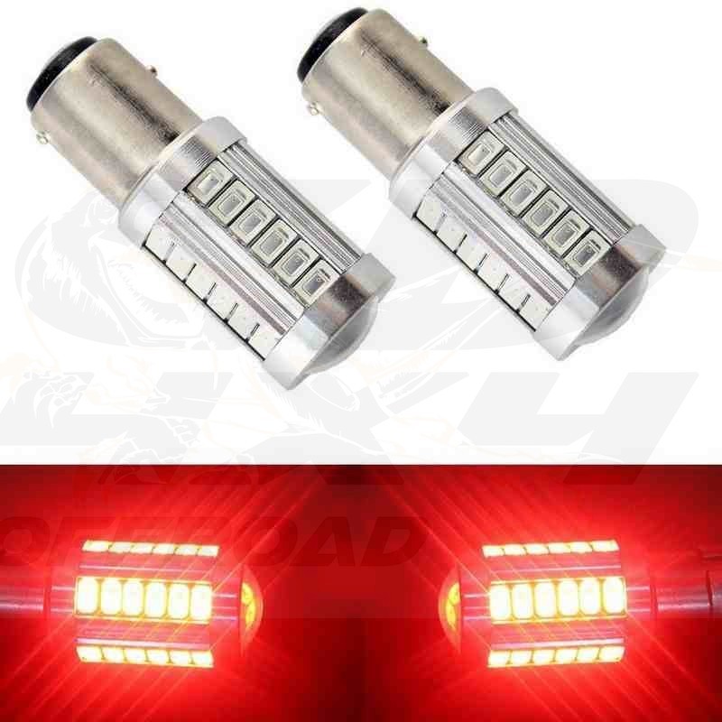Ampoule Led BAY15D - P21/5W - 21 Leds Rouge Epistar CANBUS - CD4X4OFFROAD